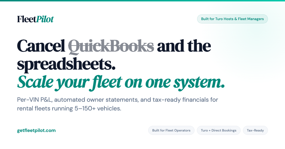 The Co-Hosting Playbook: How the Top Turo Operators Are Scaling Without ...